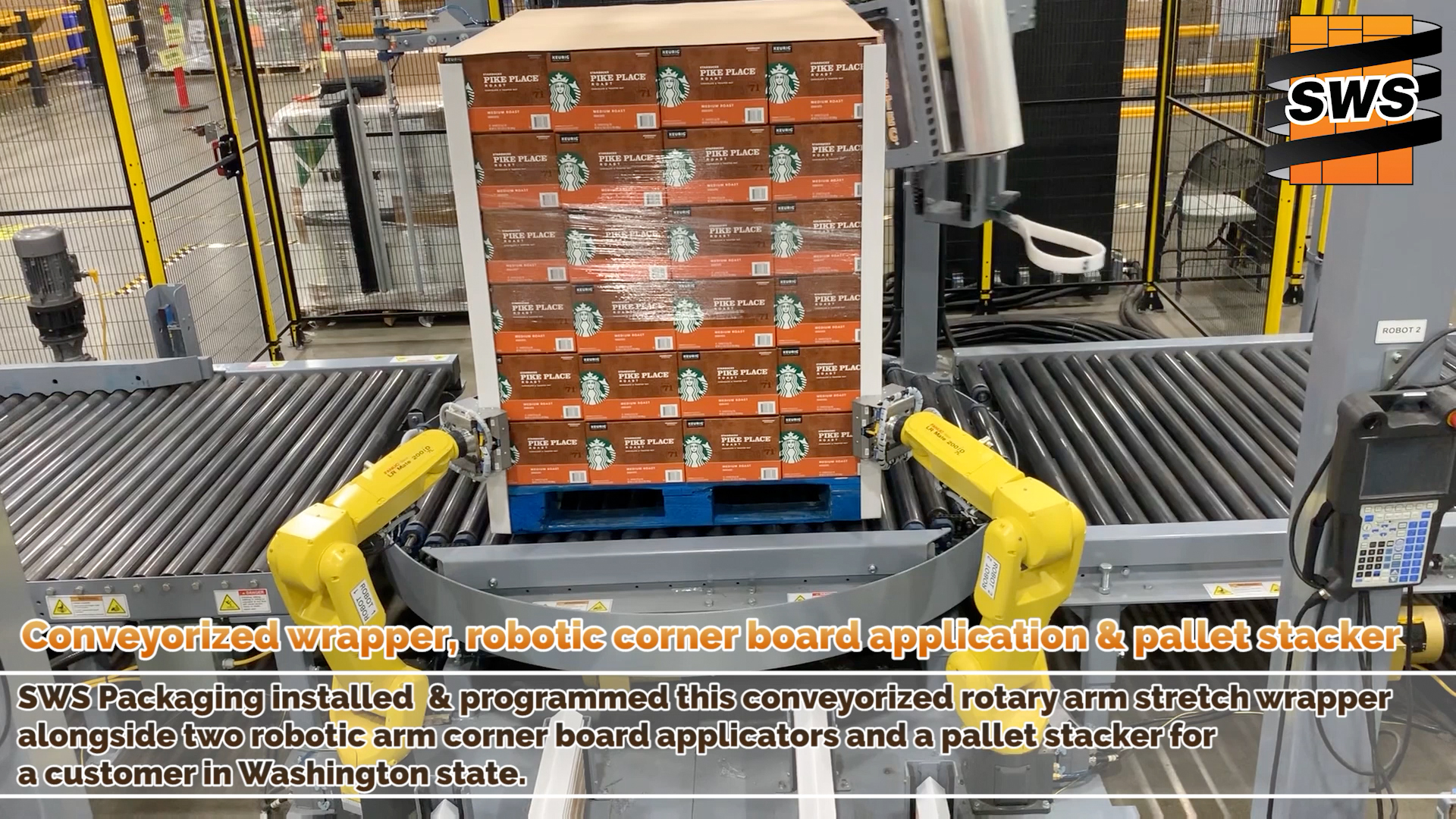 62 - Robotic Arm Corner Board Applicator - SWS Packaging